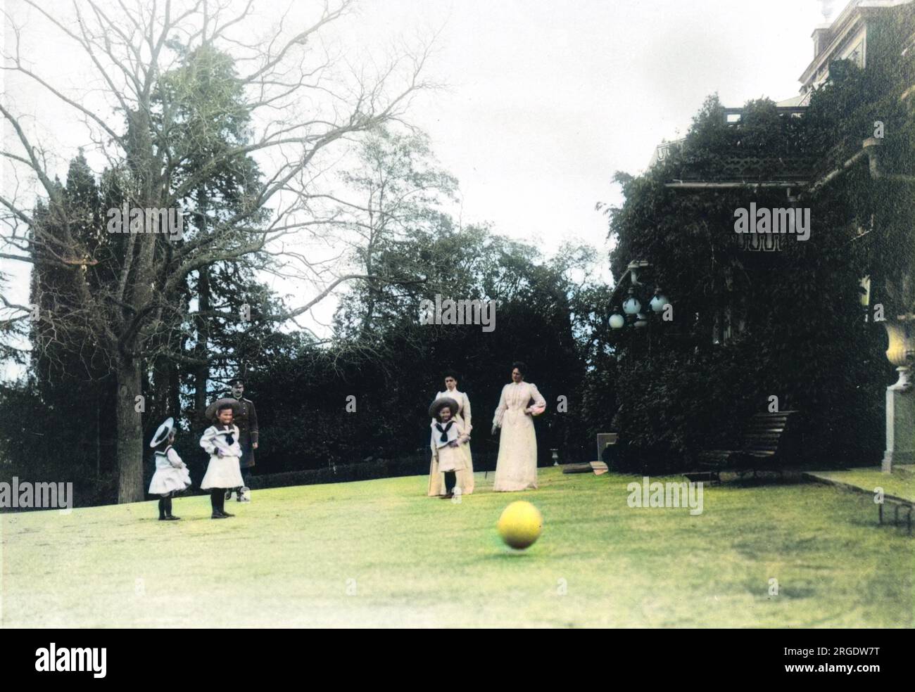 Three of RussiaÆs last monarch, Tsar Nicholas II, and his wife ...