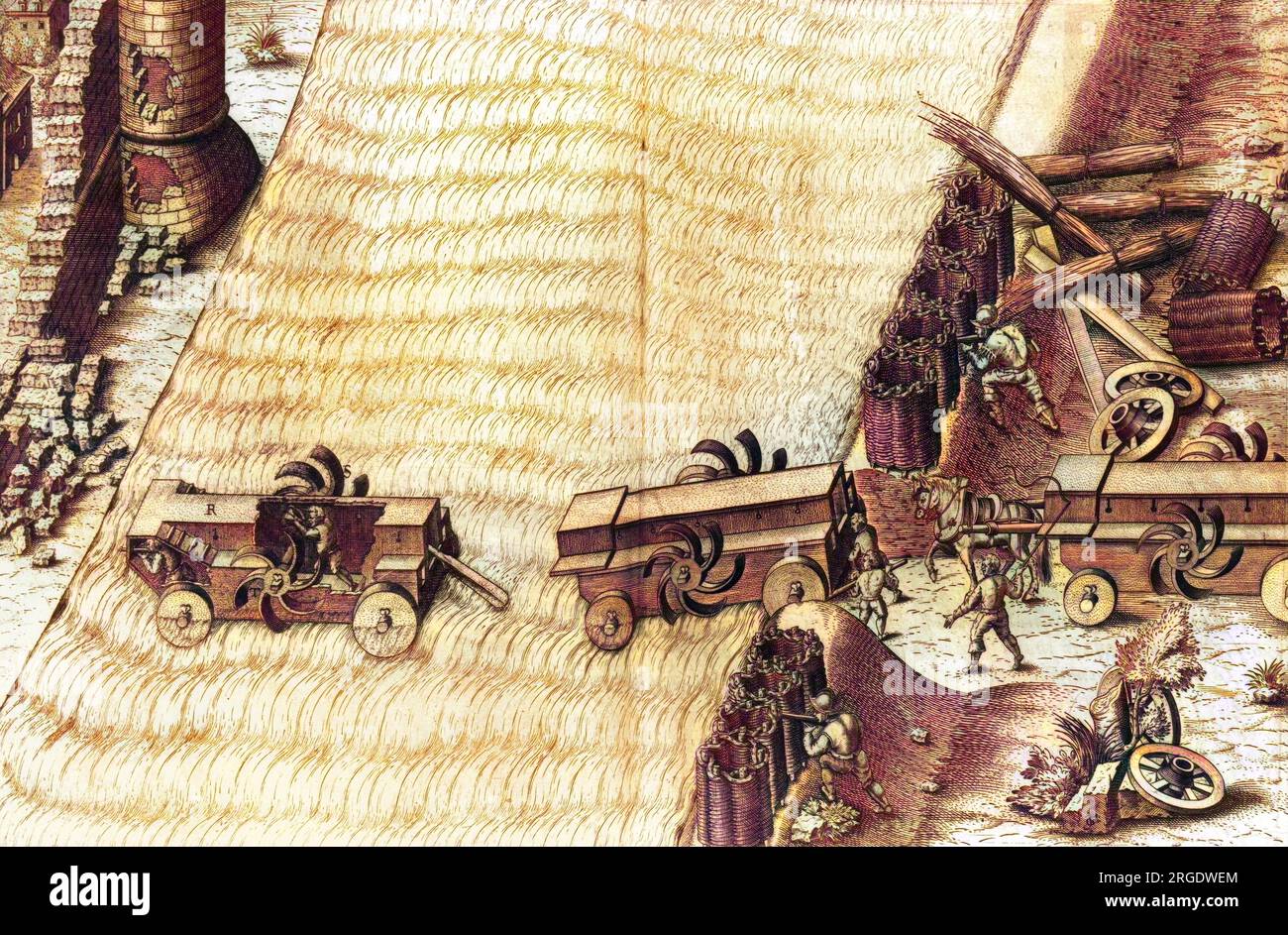 An example of a 16th century military siege weapon designed to aid an ...