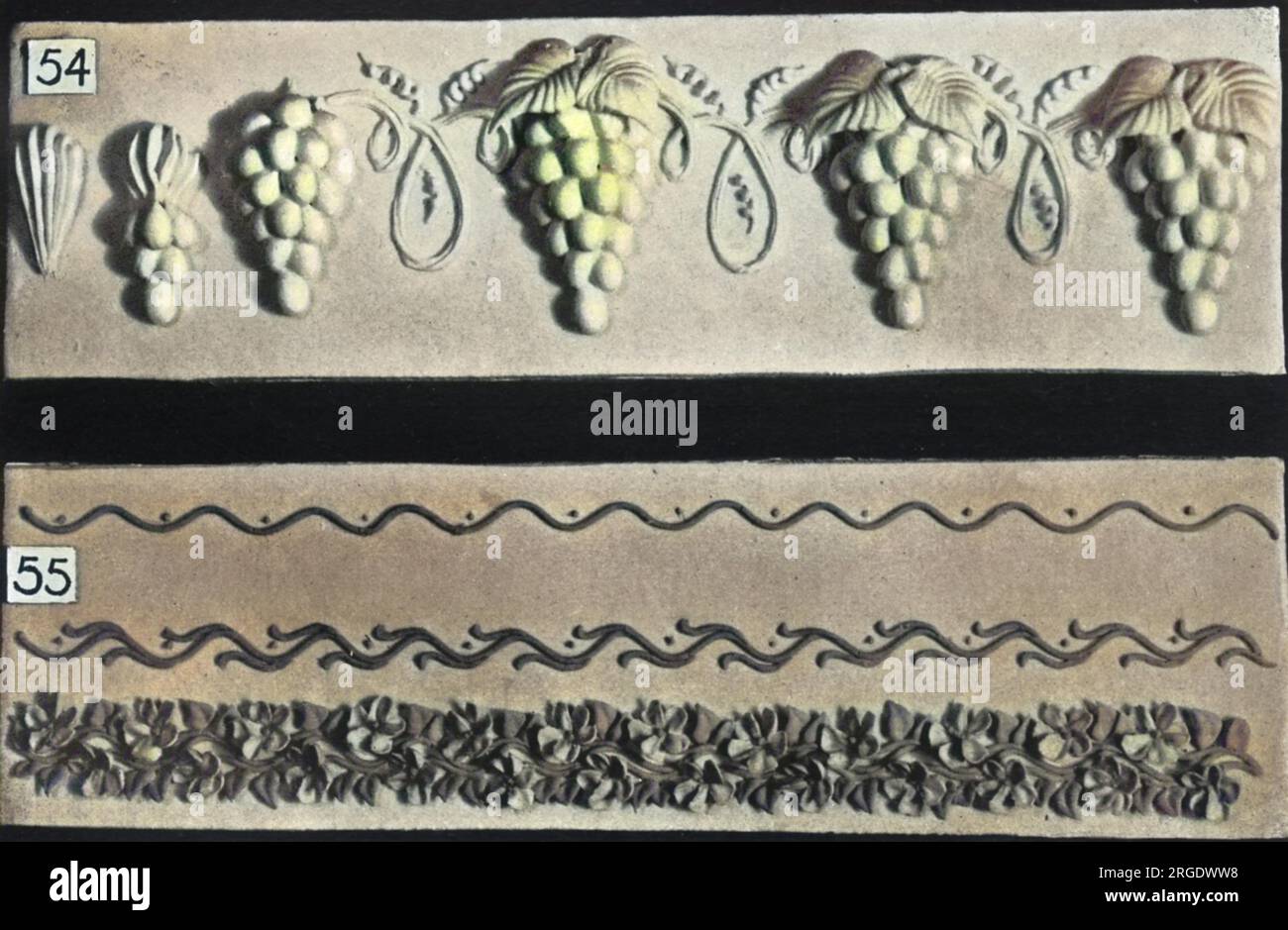 Cake Border and Side Scroll Designs, (54) Grape Clusters which may be ...