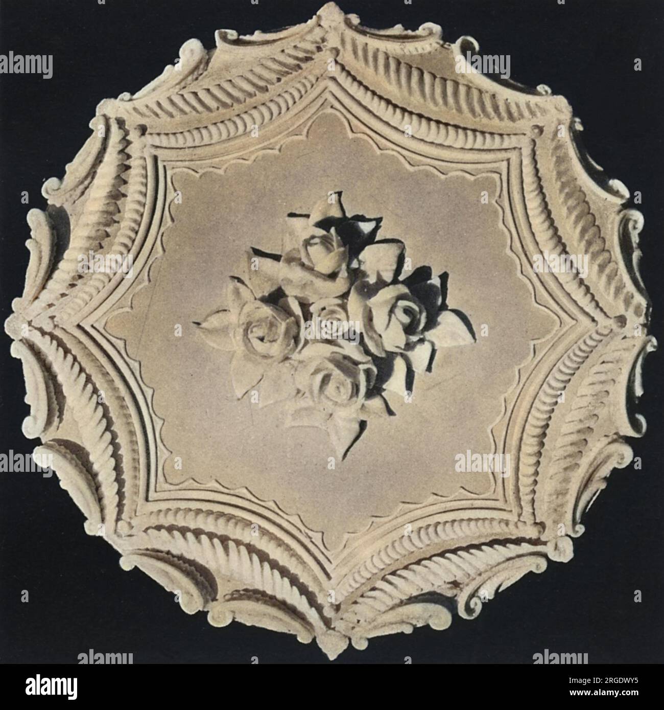 Designs for Cake Tops, Scallop Border Section Design Stock Photo - Alamy