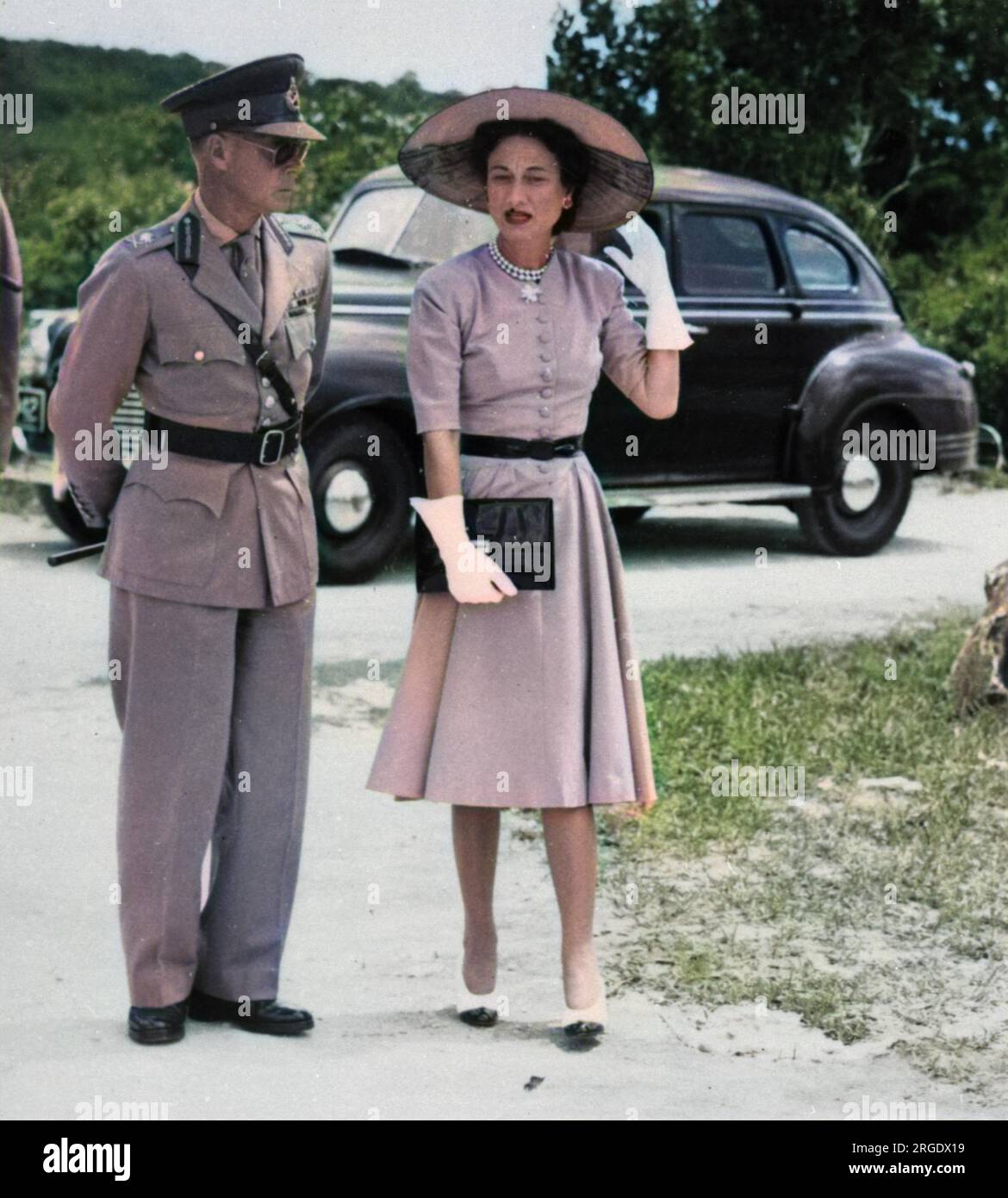 The Duke and Duchess of Windsor in the Bahamas in c. 1940. The Duke was ...