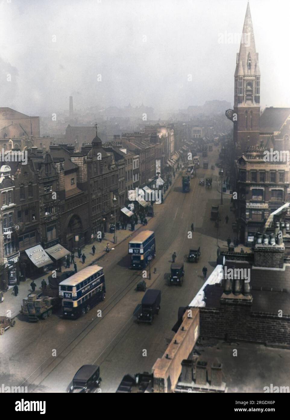Photograph of Whitechapel, showing Whitechapel art gallery designed by Charles Harrison Townsend ...