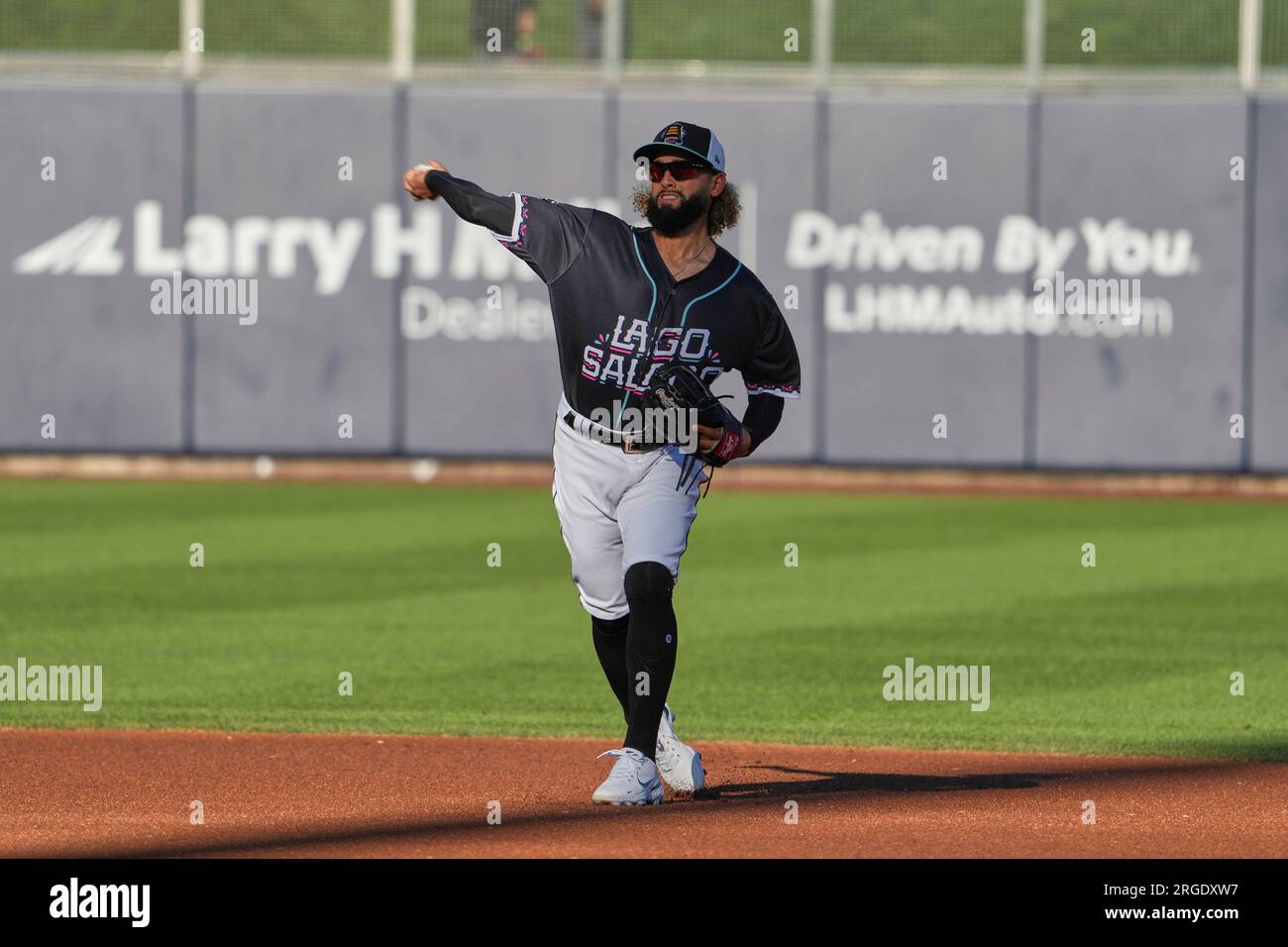 August 5 2023: Salt Lake shortstop Jack Lopez (1) makes a play during ...