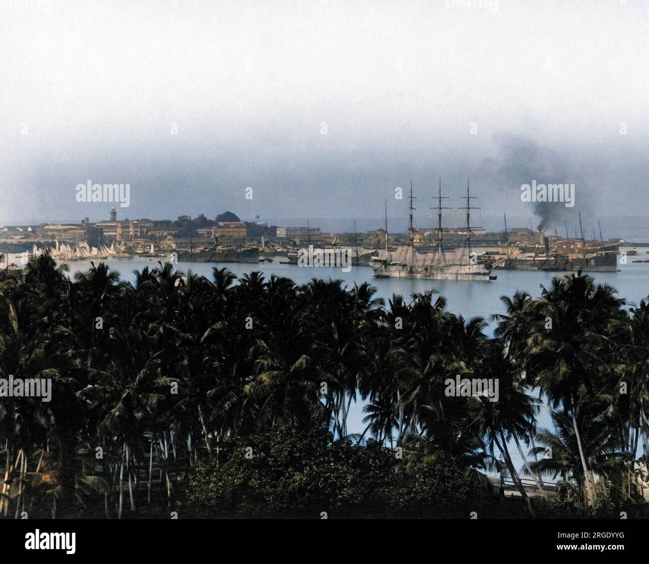 Colombo harbour, Ceylon (Sri Lanka Stock Photo - Alamy