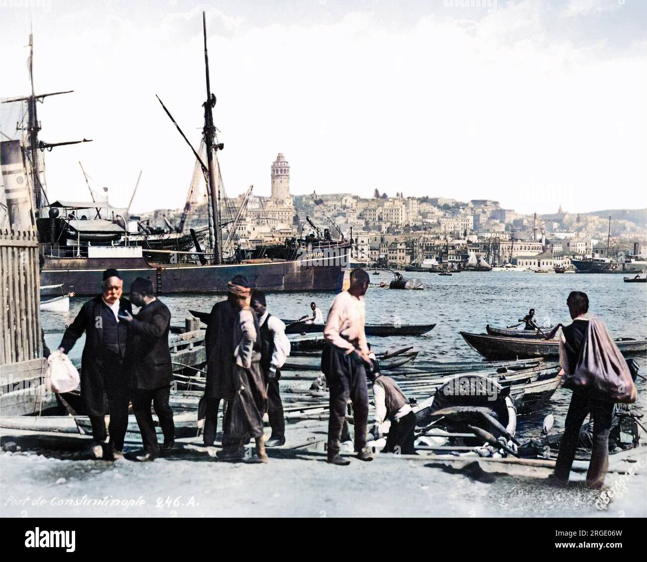 Waterfront scene, Istanbul, Turkey Stock Photo - Alamy