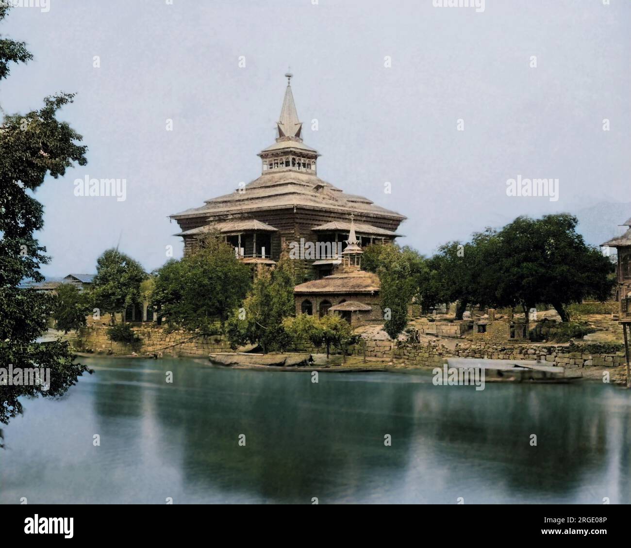 Shah Hamdan Masjid (Mosque), Srinagar, Jammu and Kashmir, India Stock ...