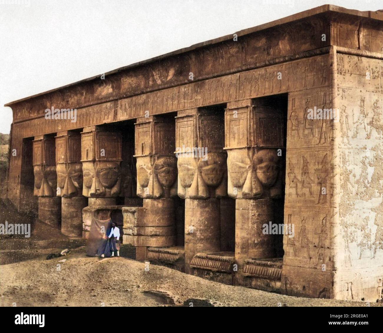 Portico of the Temple at Dendera, Egypt Stock Photo - Alamy