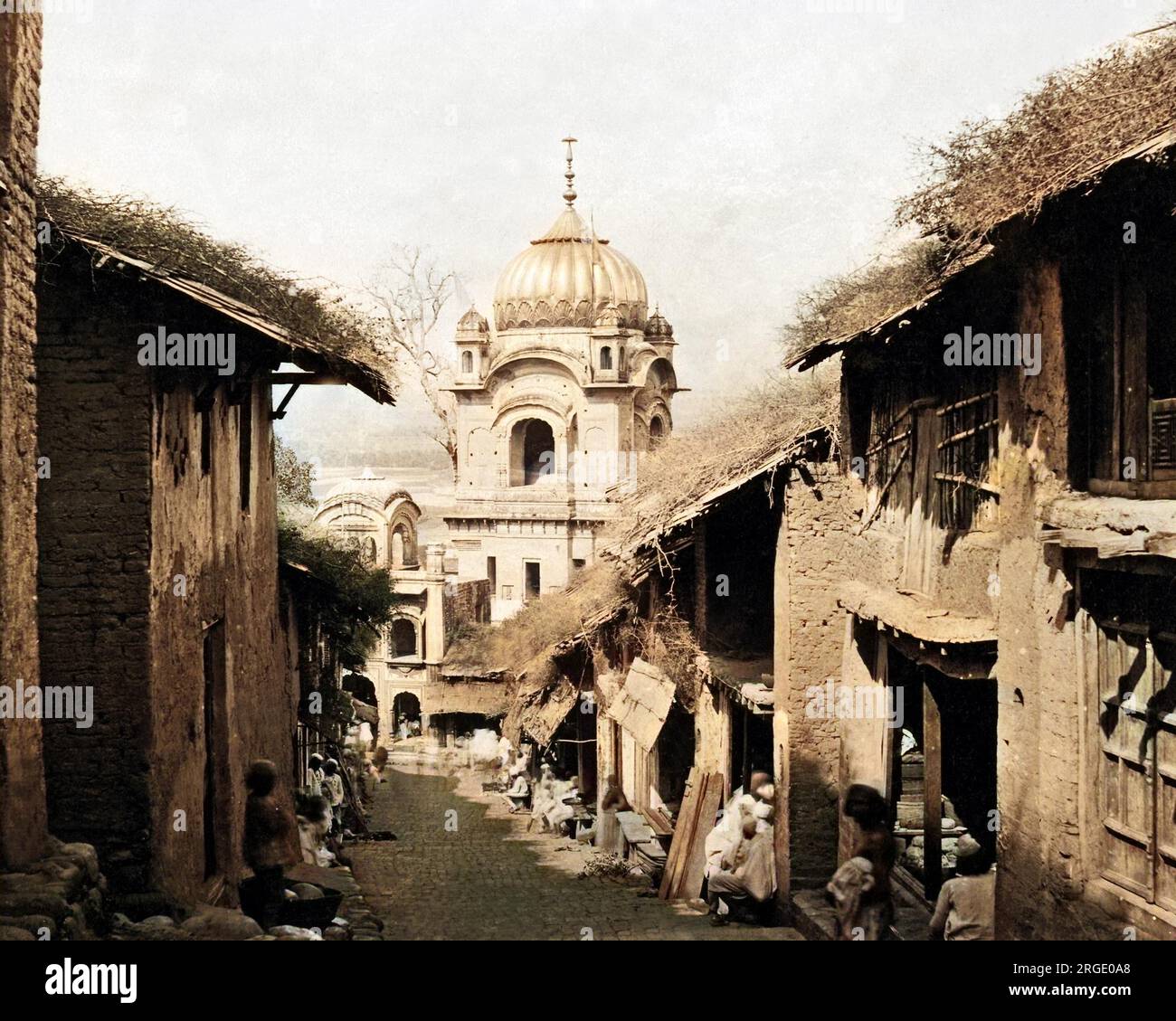Golden-domed temple at Kangra, India Stock Photo - Alamy