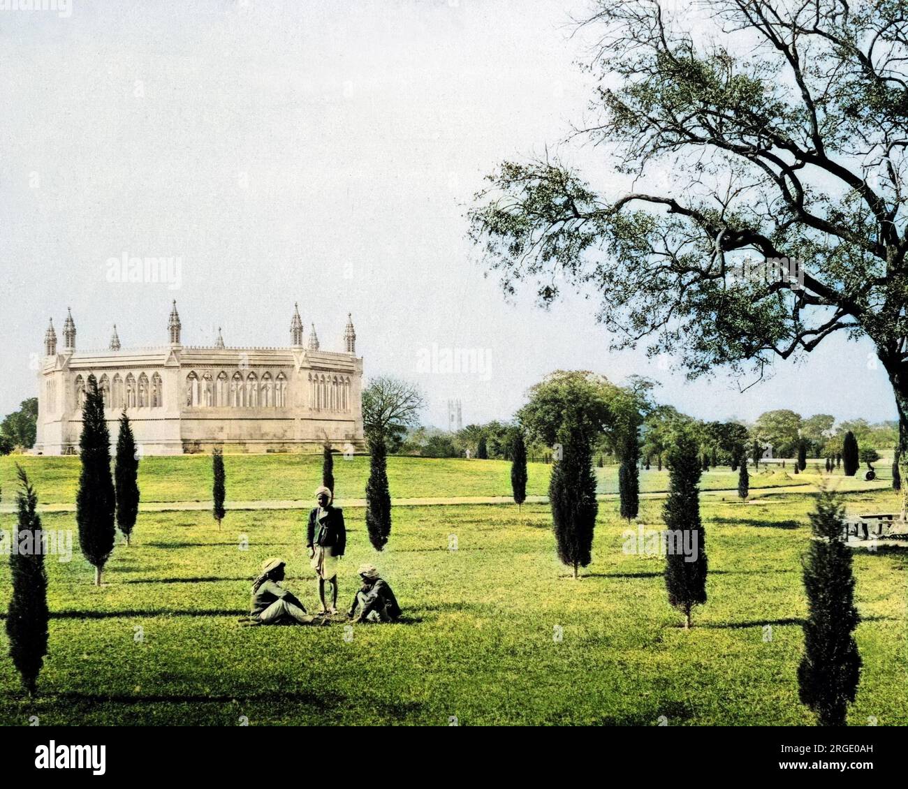 Memorial Well, Cawnpore (Kanpur), Lucknow, India. It is associated with ...