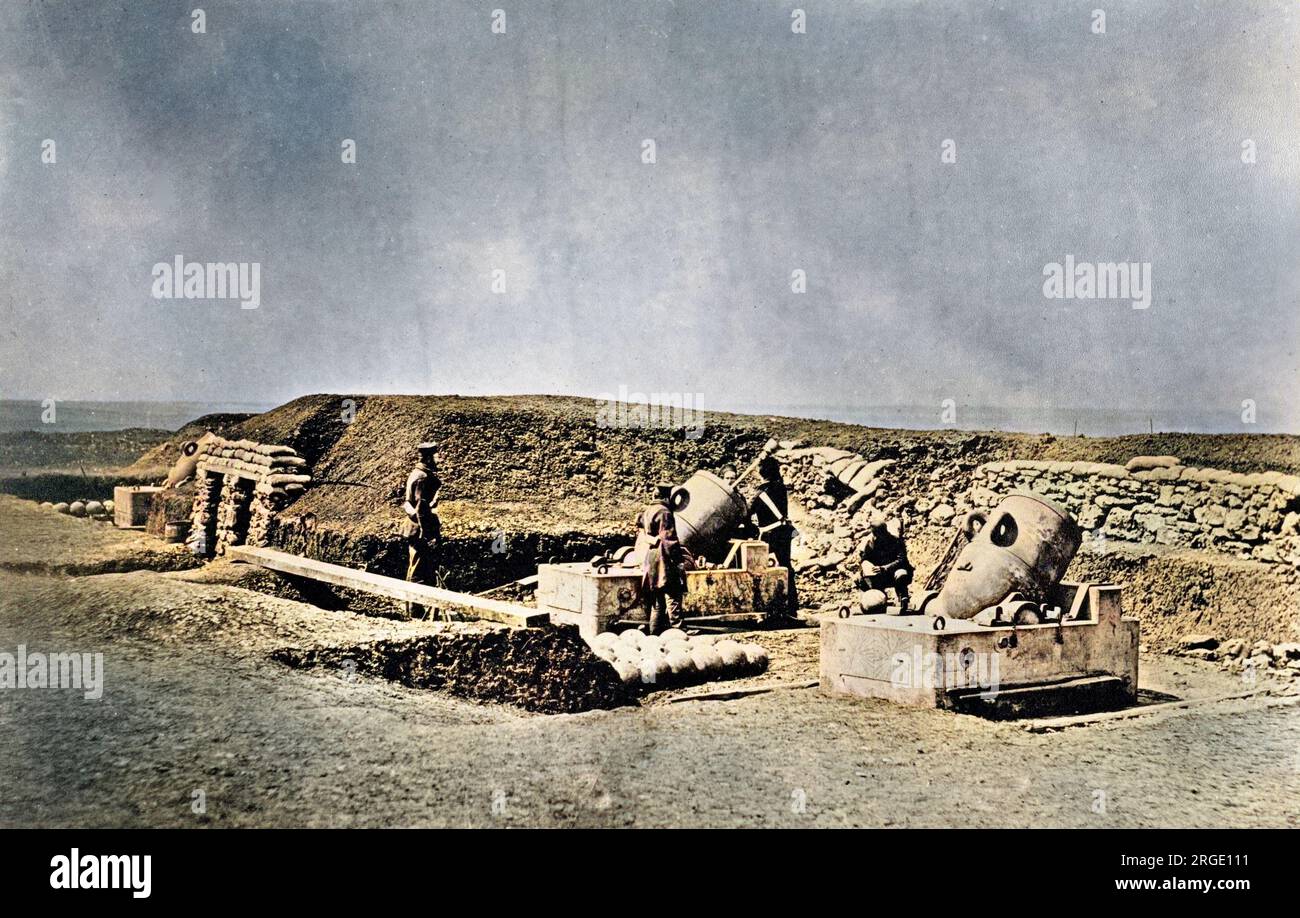 Roger Fenton (1819-1869), Crimean War, Mortar Batteries in front of ...
