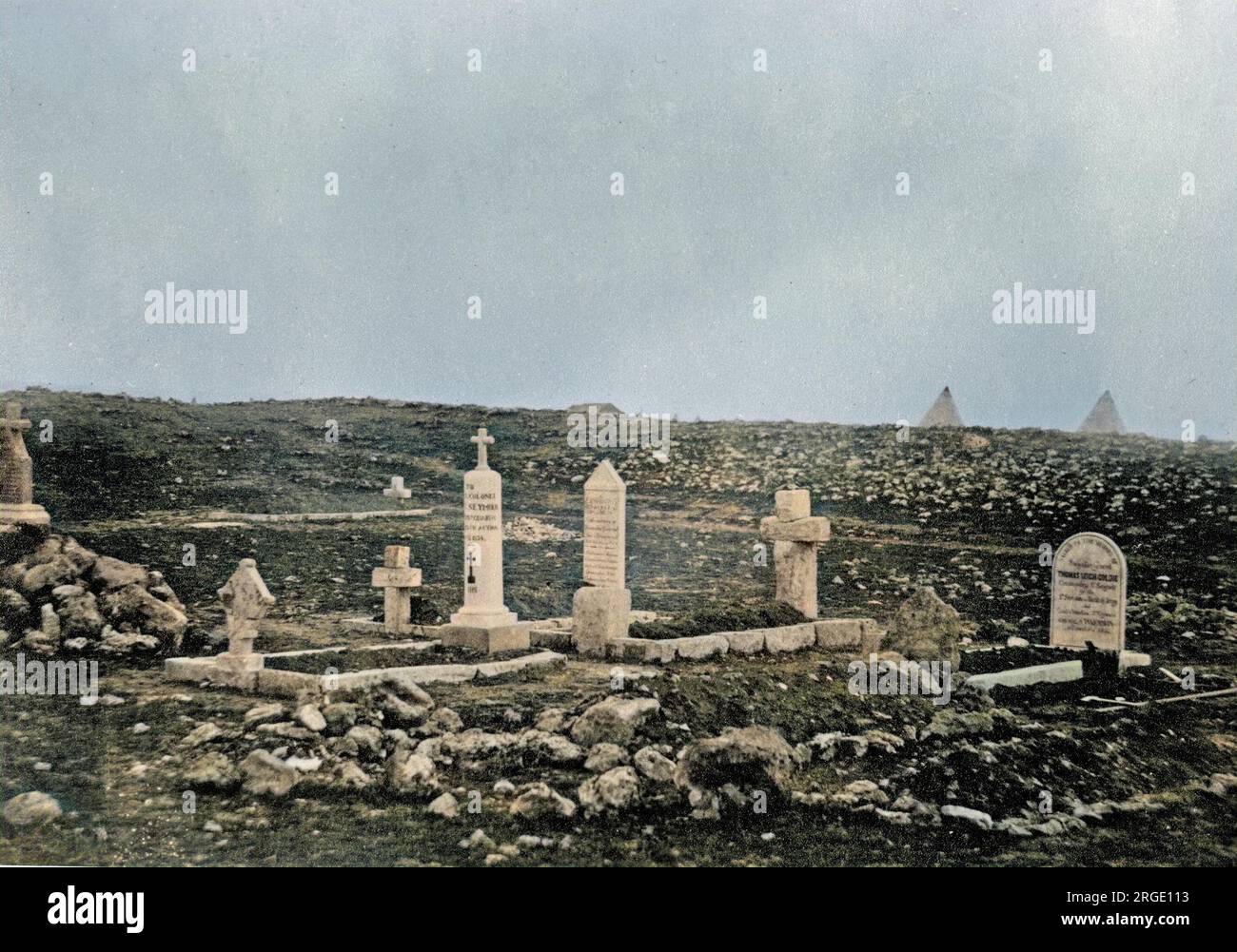 Roger Fenton (1819-1869), Crimean War, cemetery Cathcart's Hill Stock ...