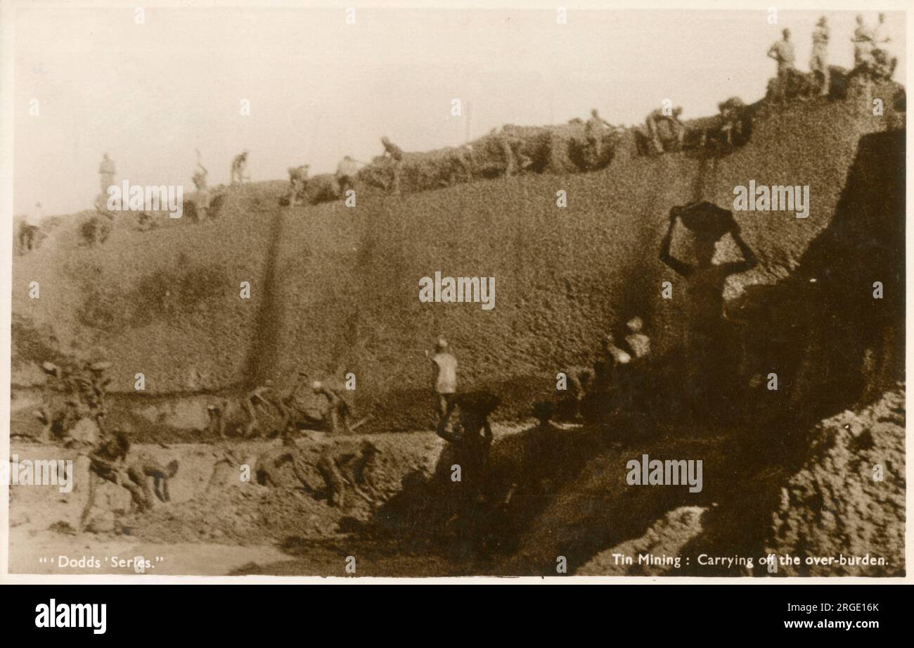 Malaysian Tin Mining - carrying off the over-burden (which needs to be ...