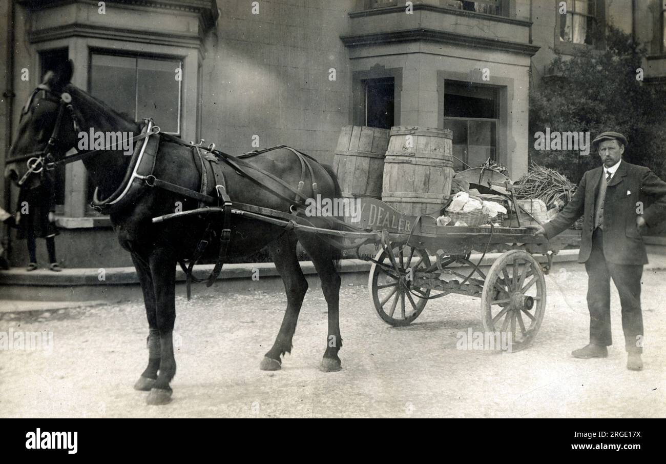 A Costermonger and his cart Stock Photo - Alamy
