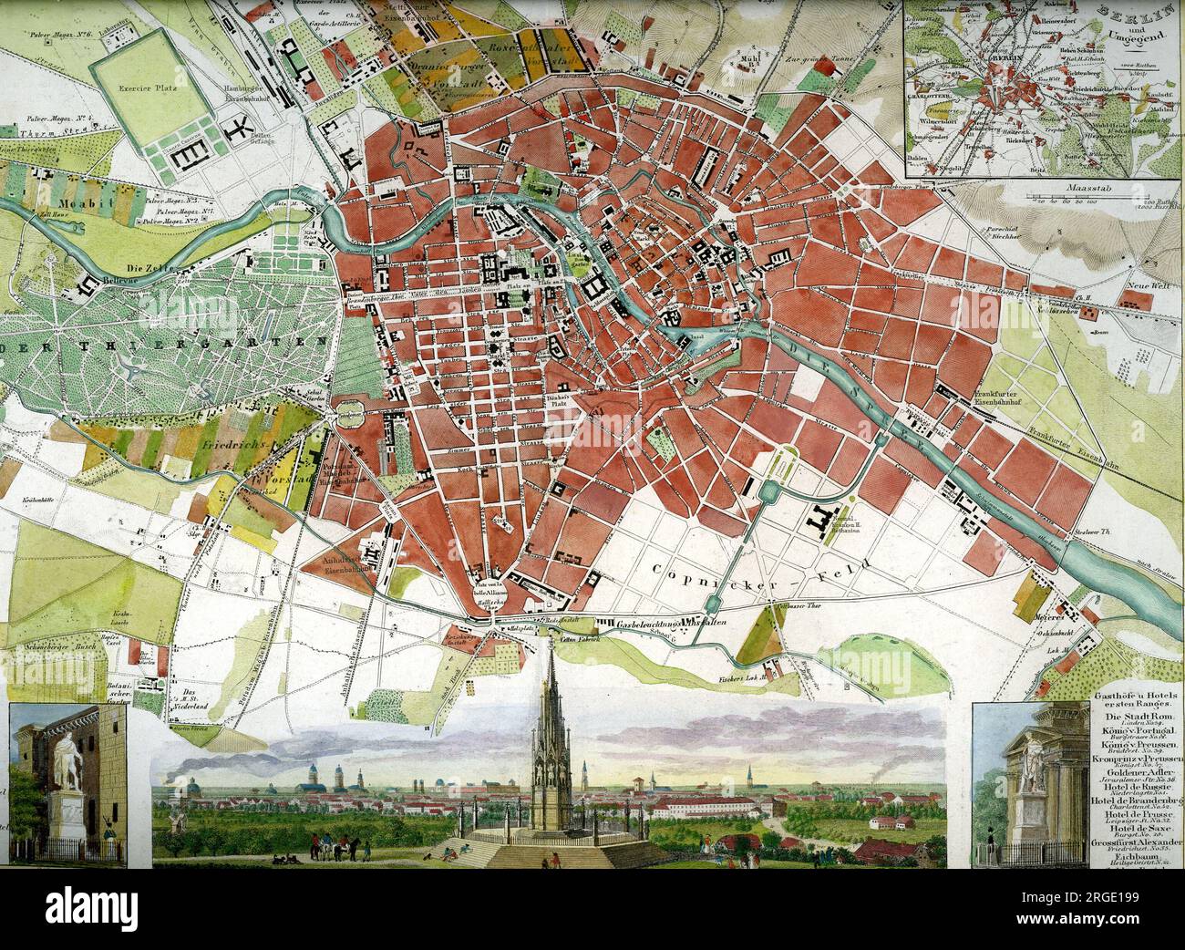 Berlin historical map hi-res stock photography and images - Alamy