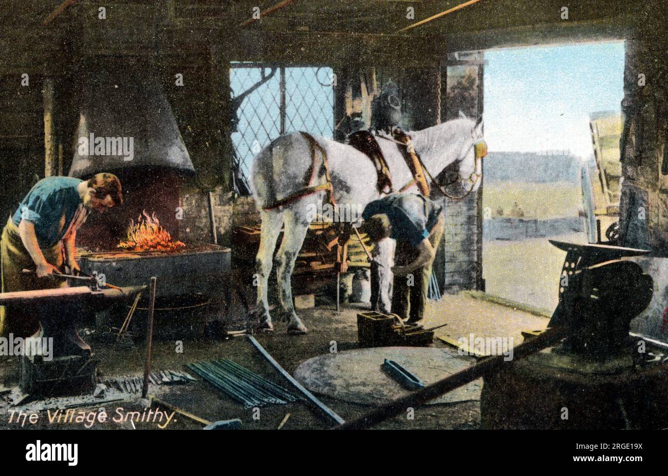 The Village Smithy Stock Photo - Alamy