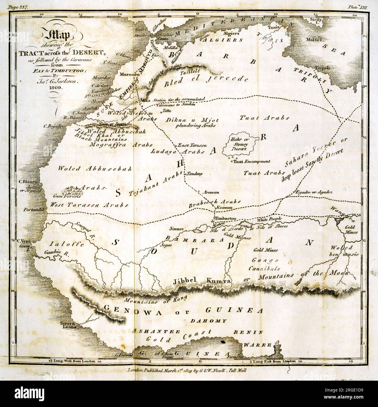 Map of the barbary hi-res stock photography and images - Alamy