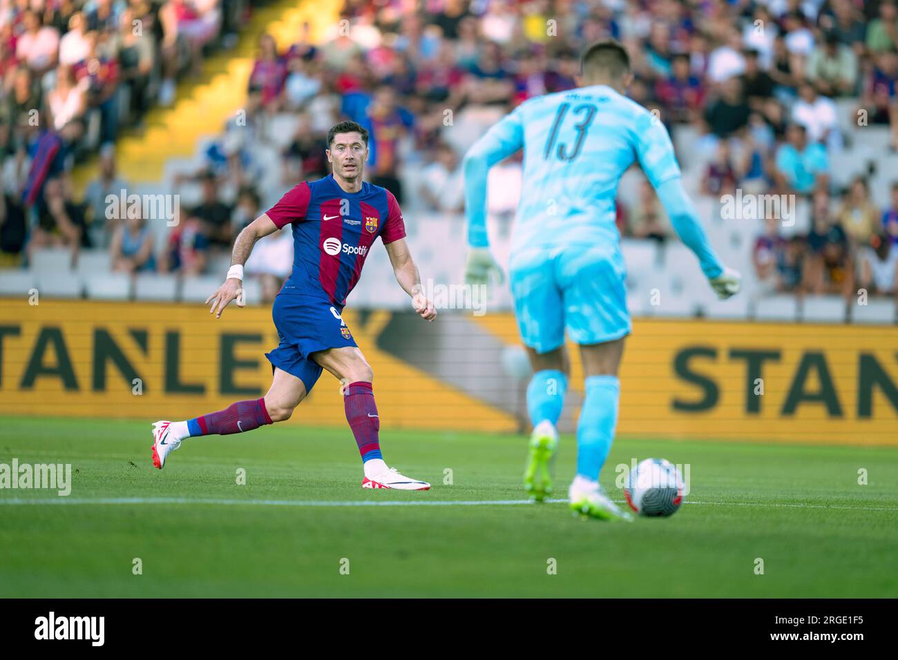 Barcelona, Spain, 8, August, 2023. Spain-Football-Joan Gamper Trophy ...