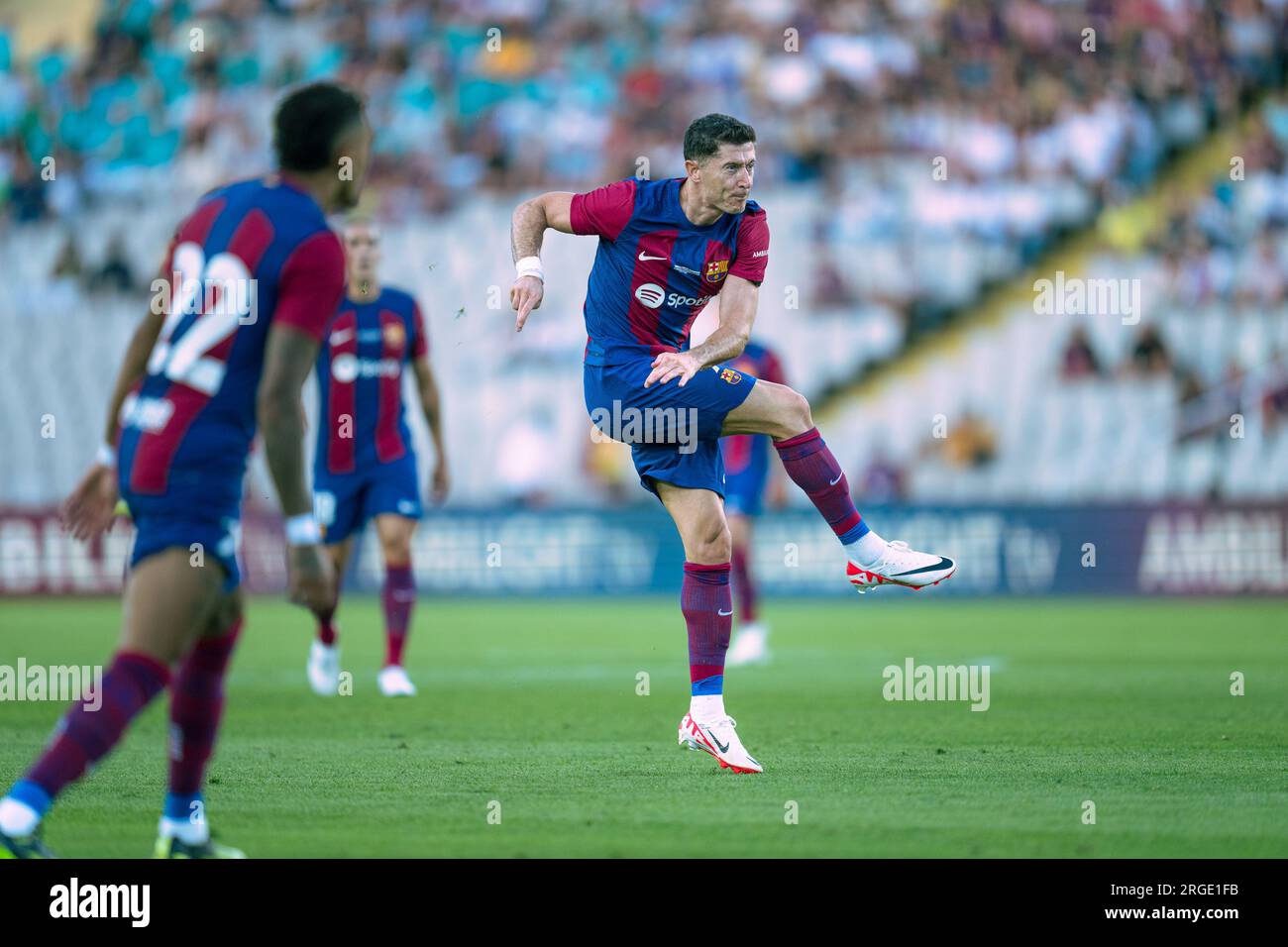 Barcelona, Spain, 8, August, 2023. Spain-Football-Joan Gamper Trophy ...
