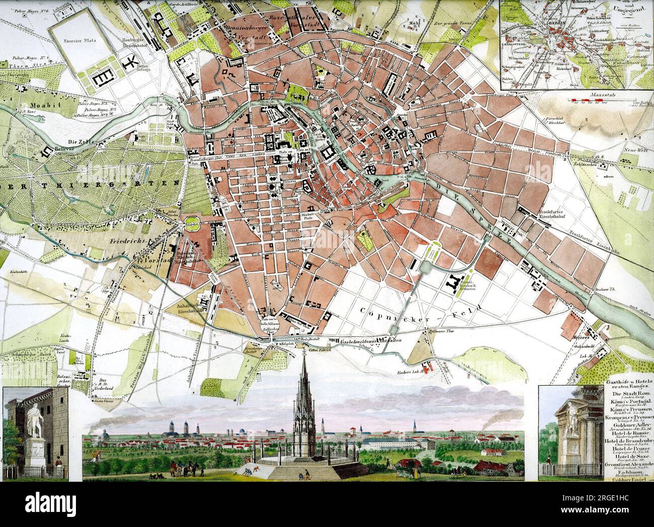 Historical map of berlin hi-res stock photography and images - Alamy