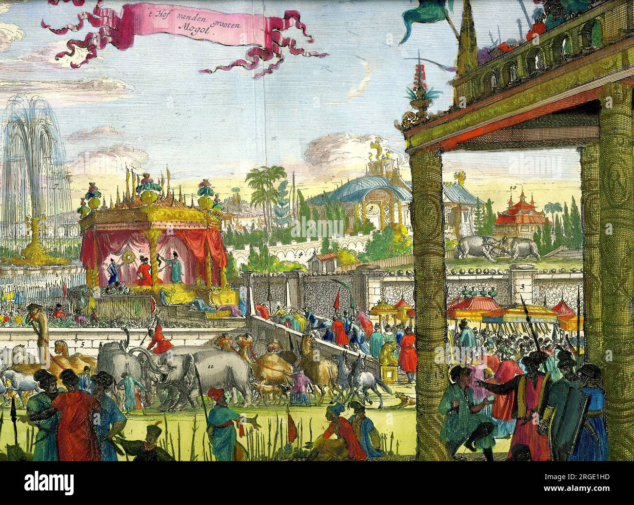 Court of The Grand Mogul, India Stock Photo - Alamy