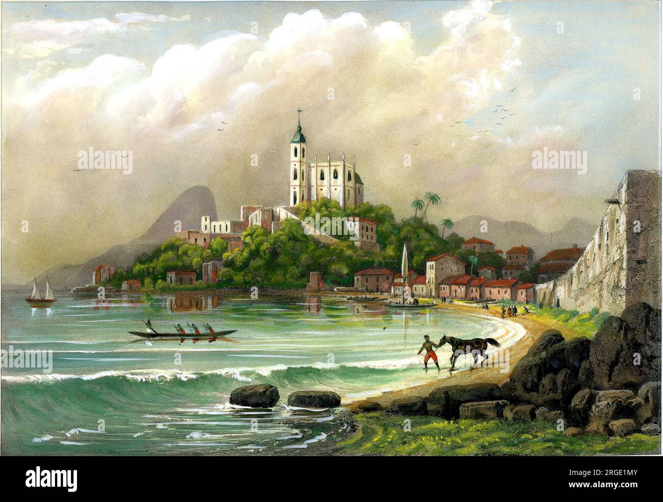 19th century view of rio de janeiro hi-res stock photography and images ...