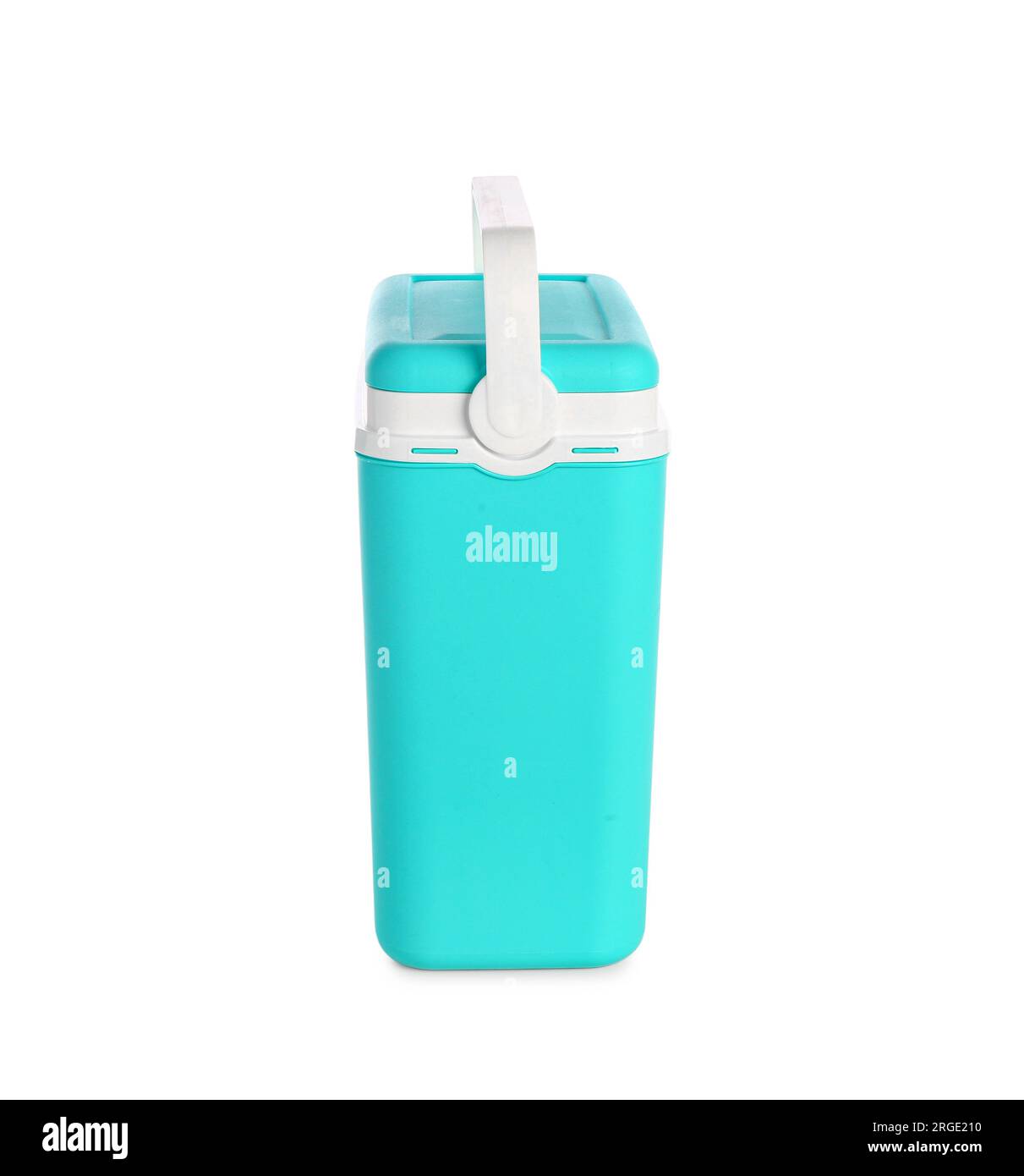 Modern beach cooler on white background Stock Photo - Alamy
