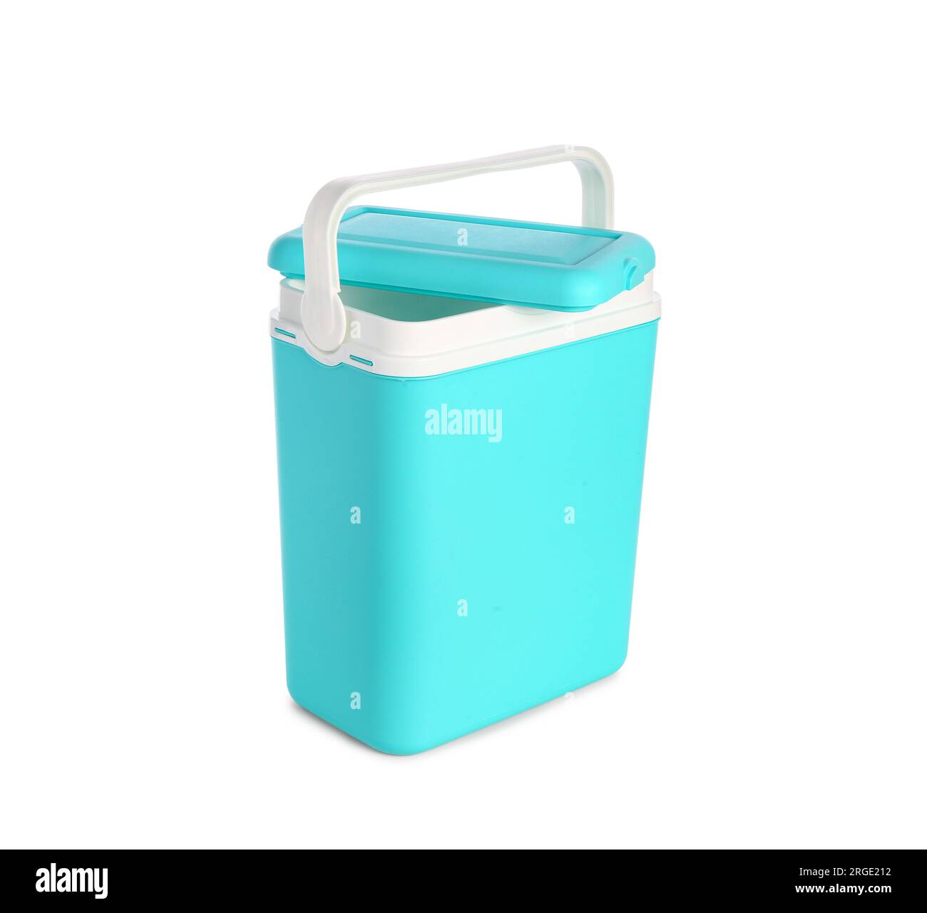 Modern beach cooler on white background Stock Photo - Alamy
