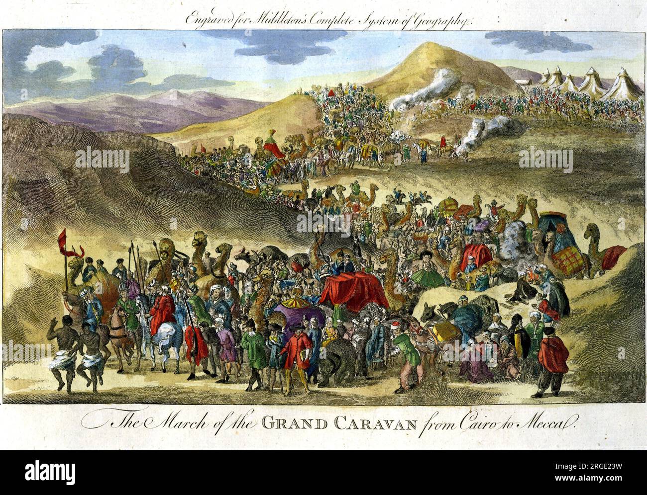 The Grand Caravan From Cairo To Mecca Stock Photo - Alamy