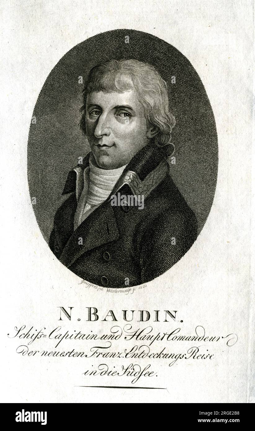 N Baudin - Captain and Commander Stock Photo - Alamy