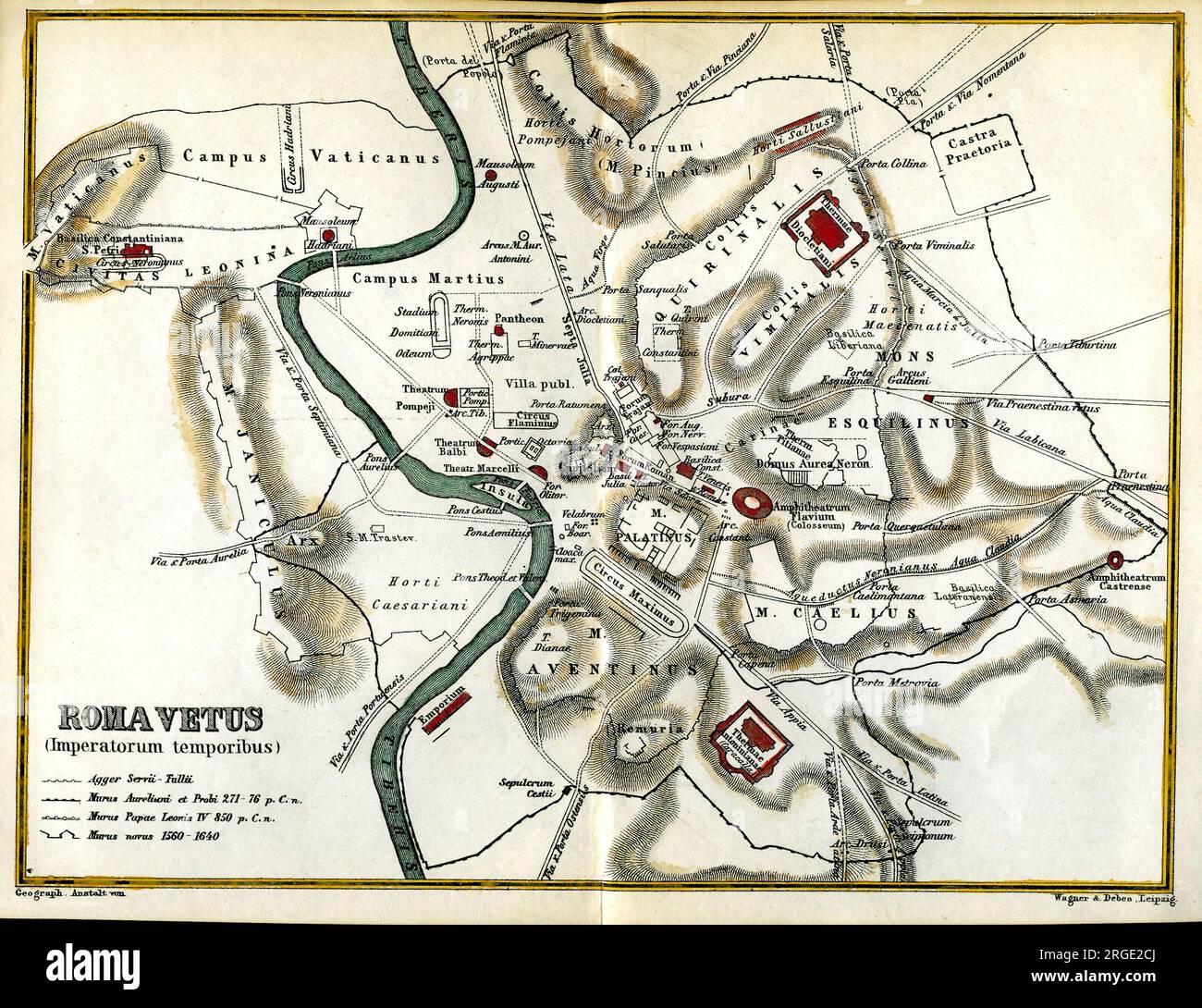 Ancient plan of rome hi-res stock photography and images - Alamy