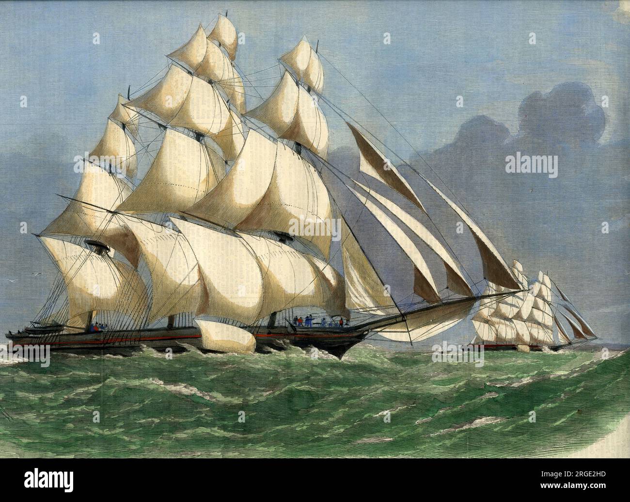Ship Race From China To London: Taeping and Ariel Off The Lizard Stock ...