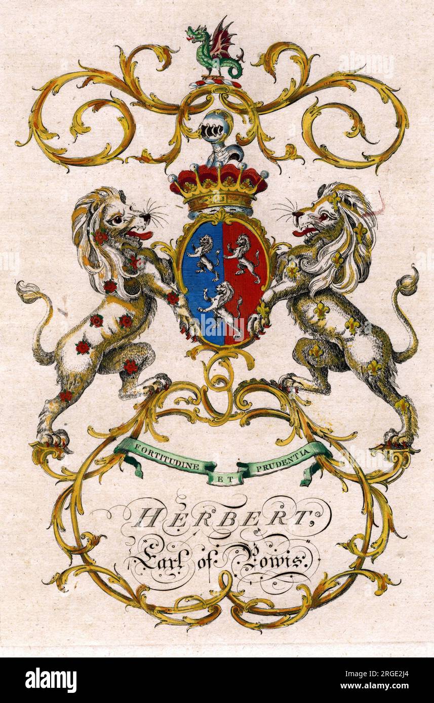 Powis coat of arms hi-res stock photography and images - Alamy