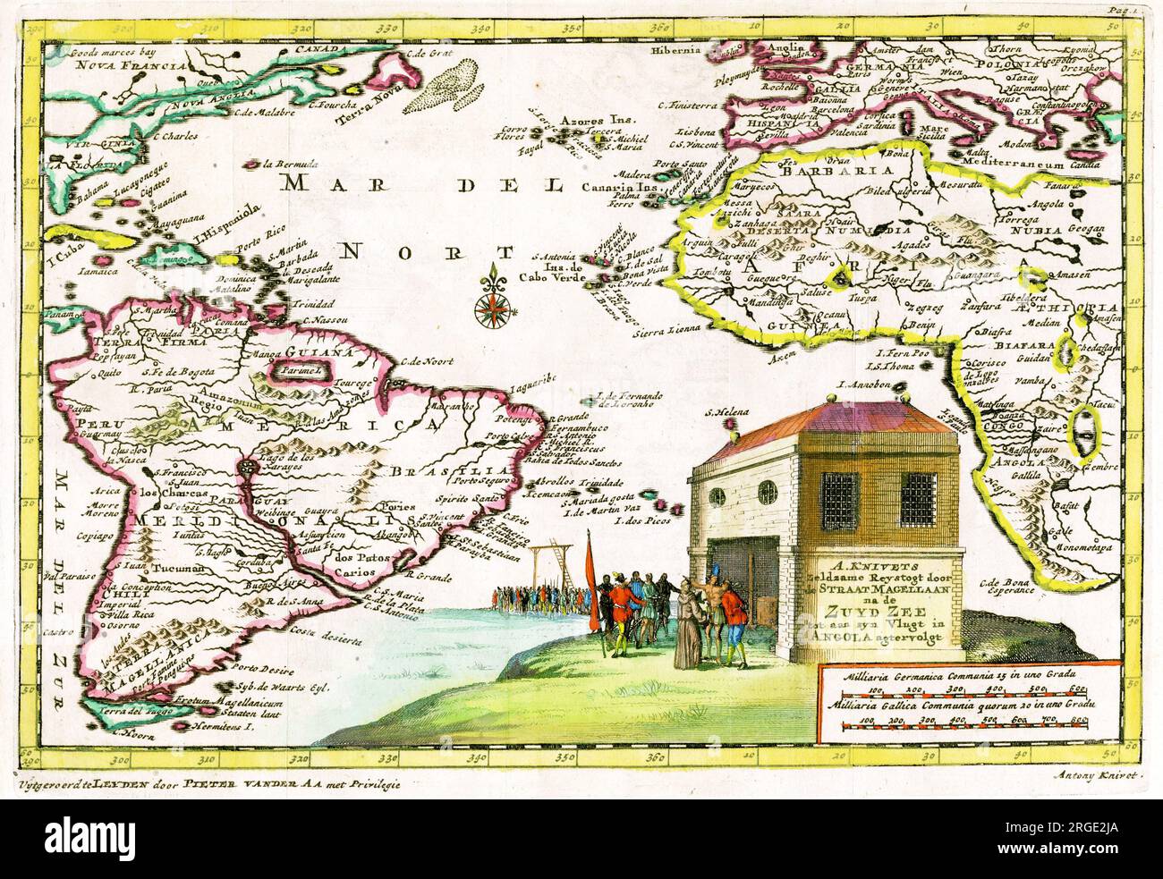 Map atlantic ocean hi-res stock photography and images - Alamy