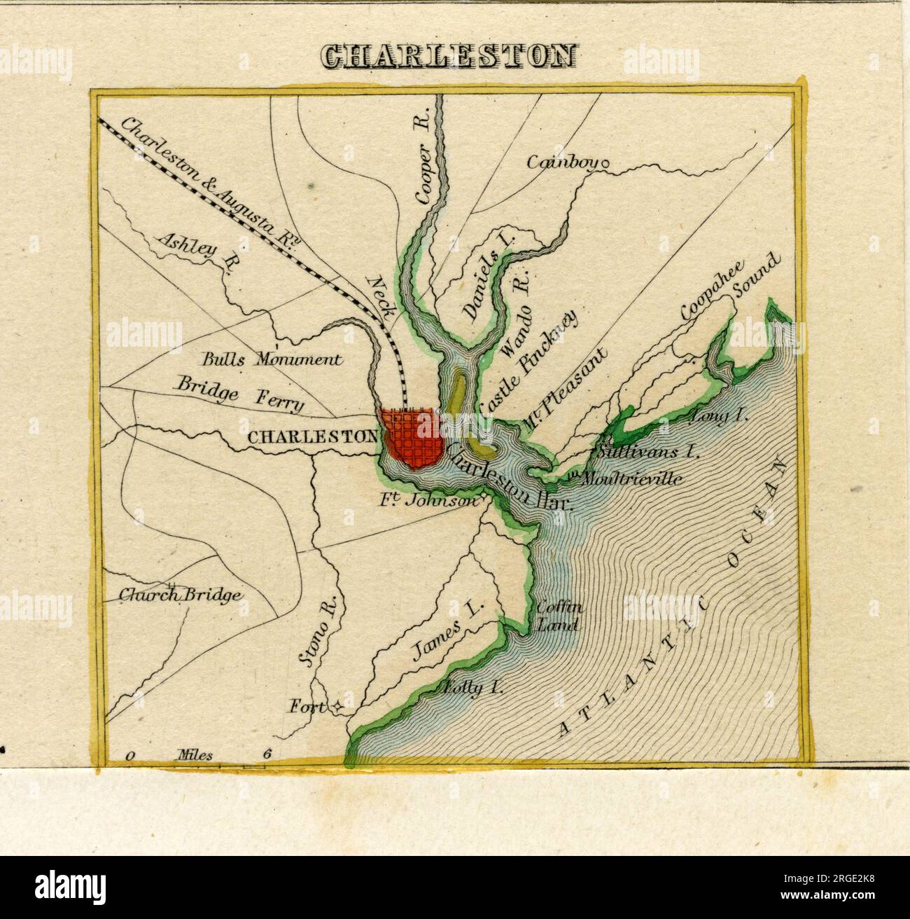 Charleston map hi-res stock photography and images - Alamy