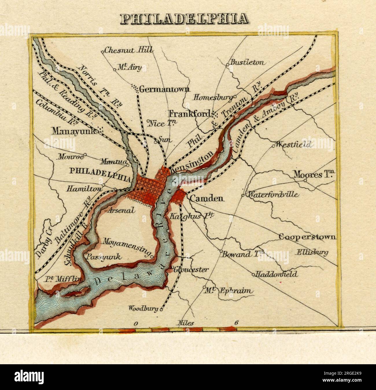 Historical philadelphia map hi-res stock photography and images - Alamy