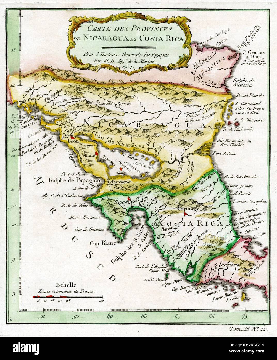 Nicaragua and Costa Rica Stock Photo - Alamy