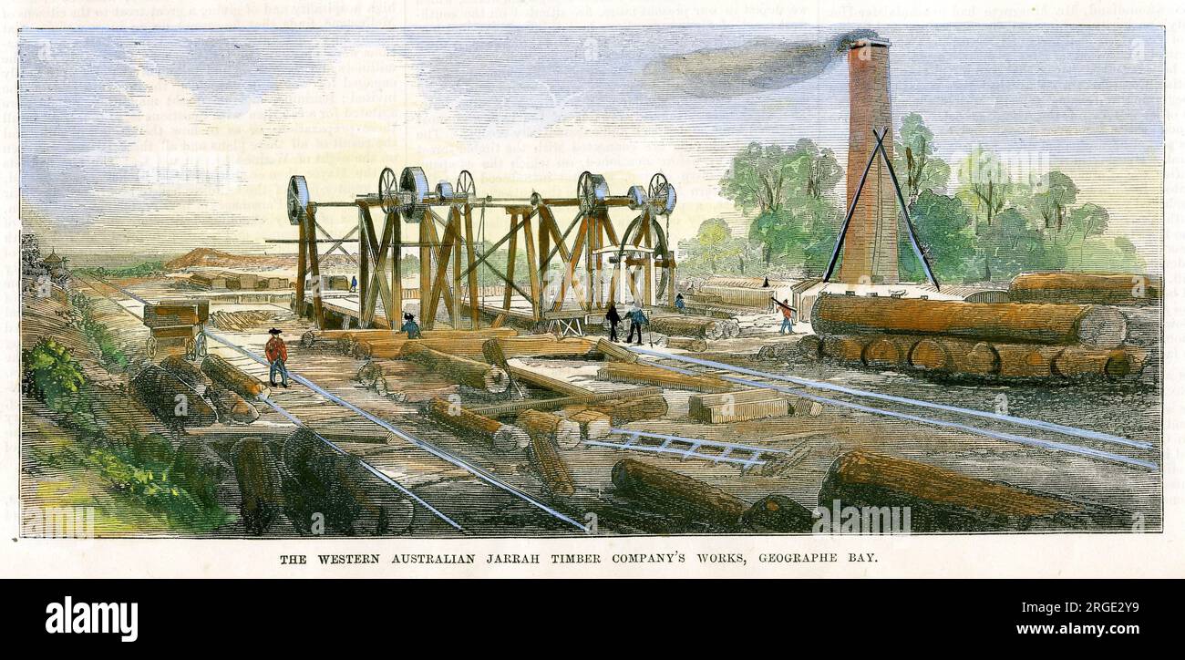 Western Australia - Jarrah Timber Company At Geographe Bay Stock Photo ...