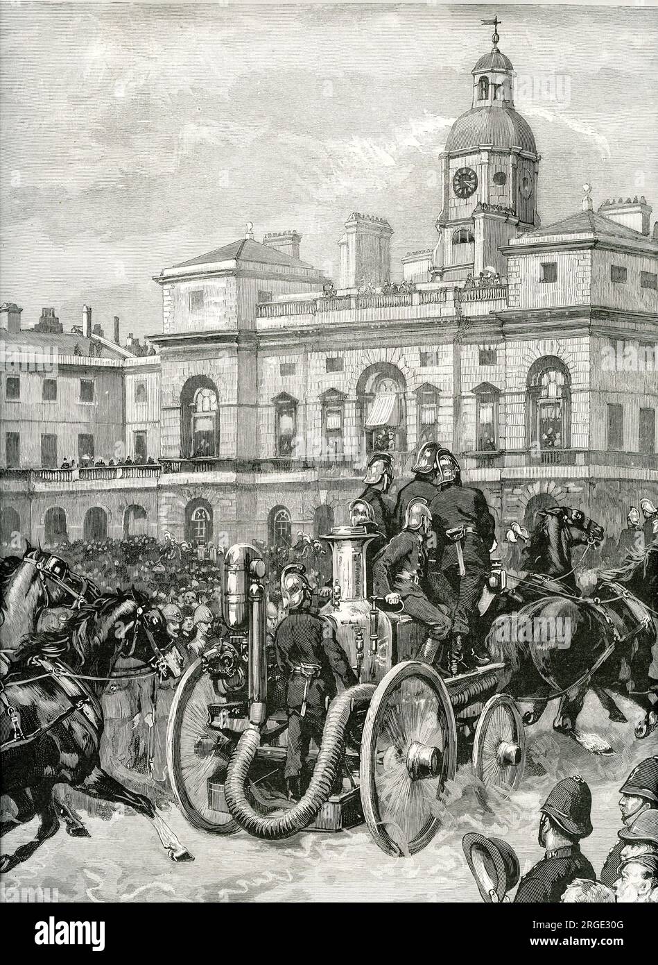 Display of Fire Engines - Horse Guards Parade Stock Photo - Alamy