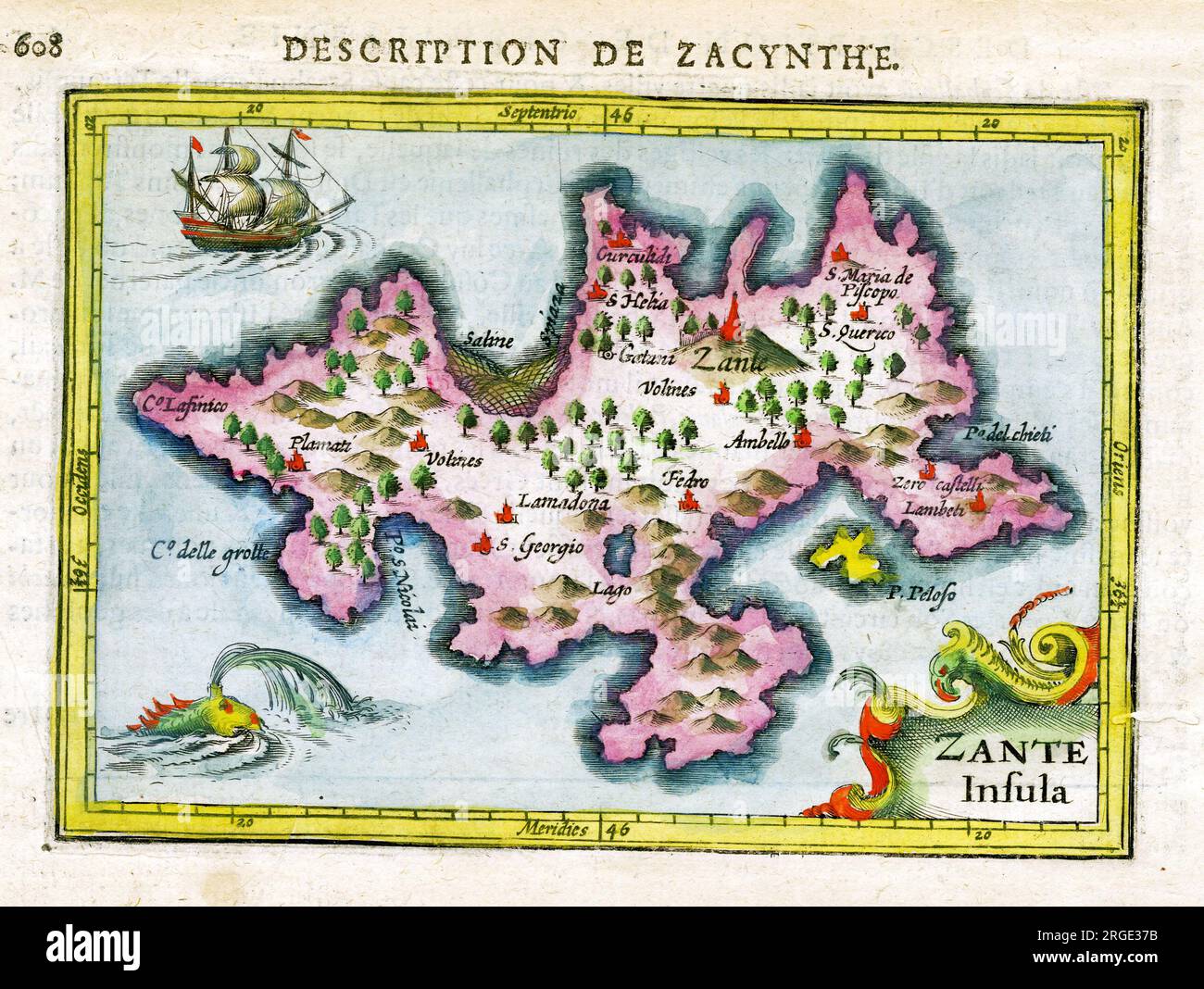 Zante map hi-res stock photography and images - Alamy