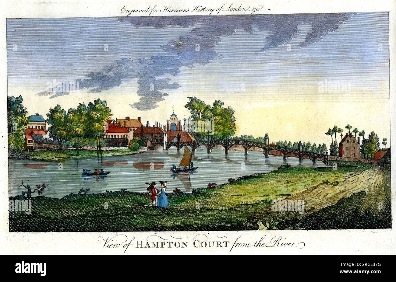 Hampton Court From The River Stock Photo - Alamy
