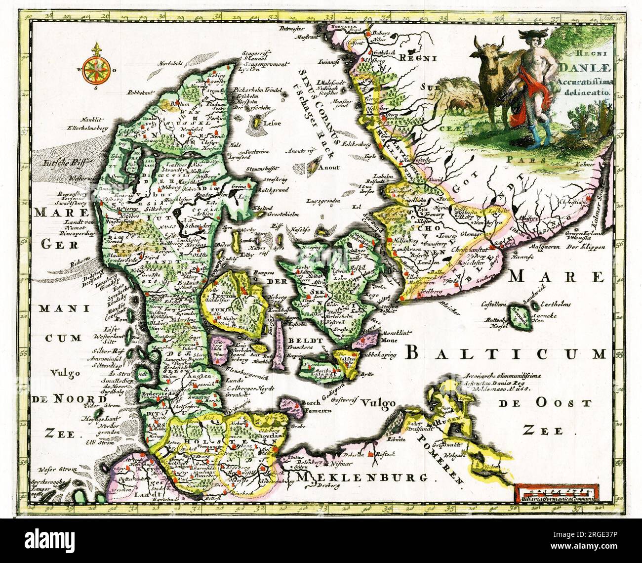 Historical denmark map hi-res stock photography and images - Alamy