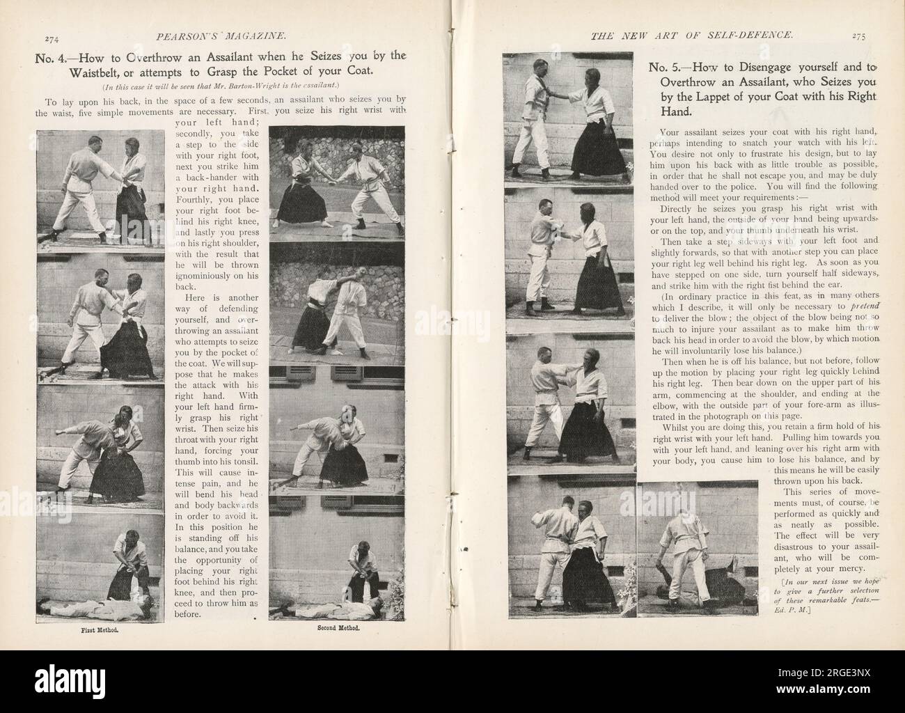 Pages 7-8 of an 8 page article in by E .W. Barton-Wright who had devised a new form of self ...