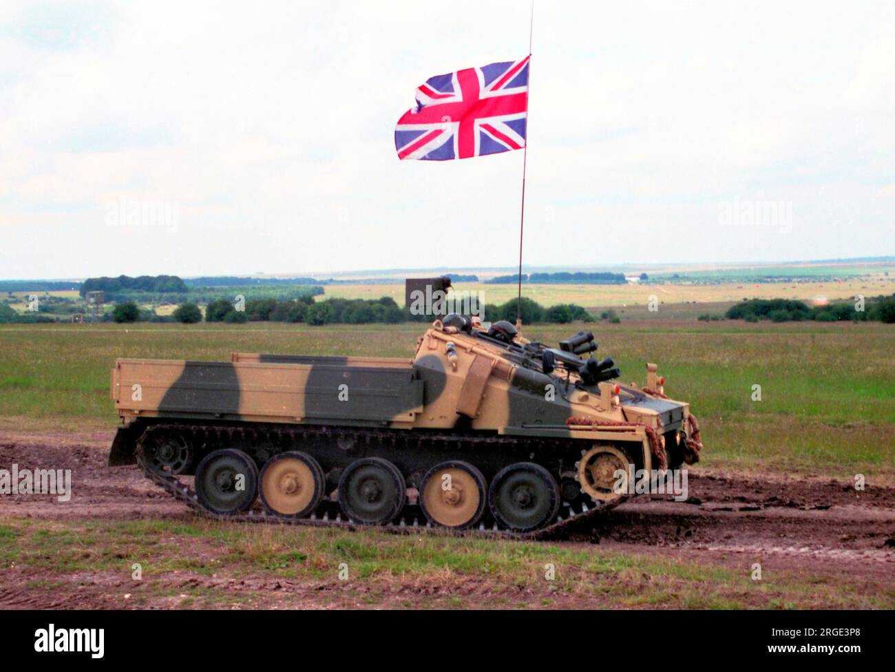 A flatbed version of the CVR(T) armoured fighting vehicle family, at ...