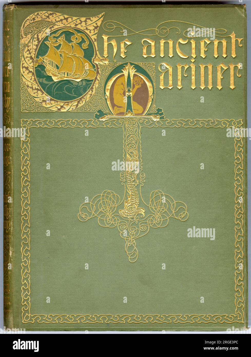 Front Cover of 'The Rime of the Ancient Mariner' (first published in 1798) by Samuel Taylor ...