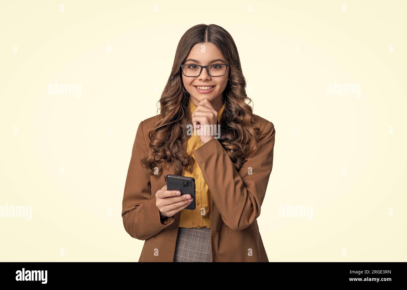 photo of cute teen girl messaging on phone. teen girl messaging on ...