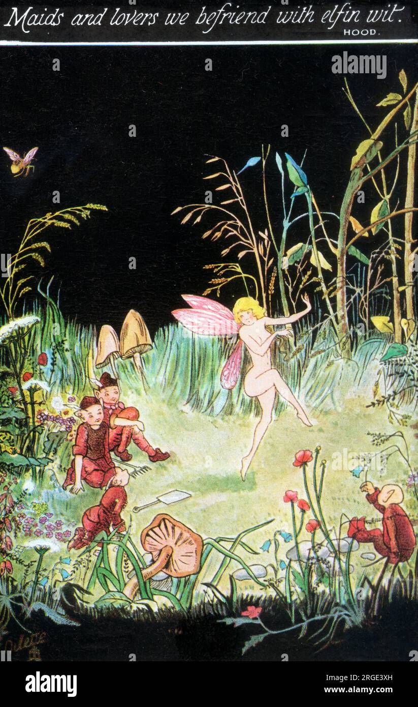 'Maids and Lovers we befriend with Elfin wit' - from 'The Plea Of The Midsummer Fairies' Poem by ...