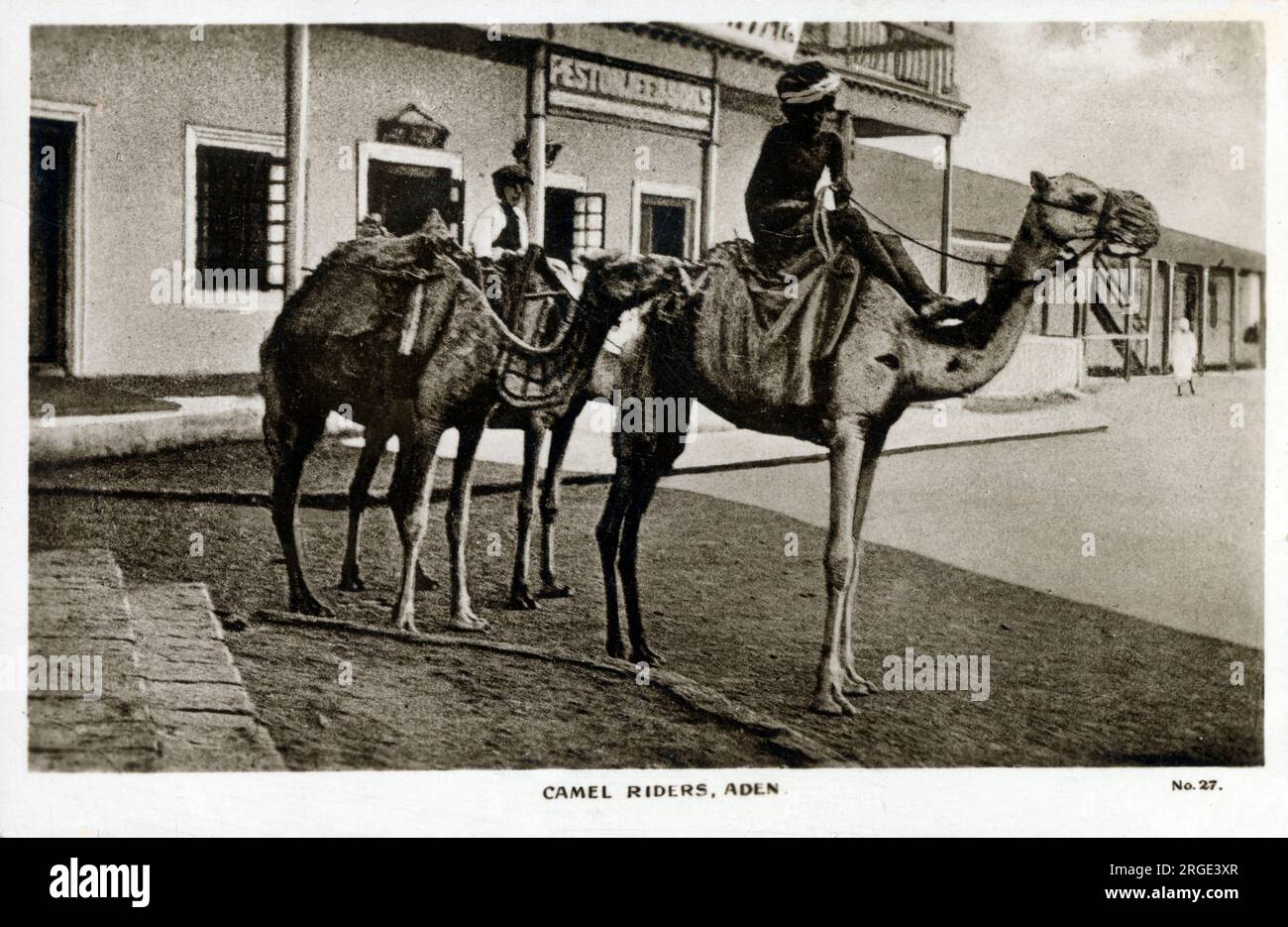 Camel Riders - Aden, Yemen Stock Photo - Alamy