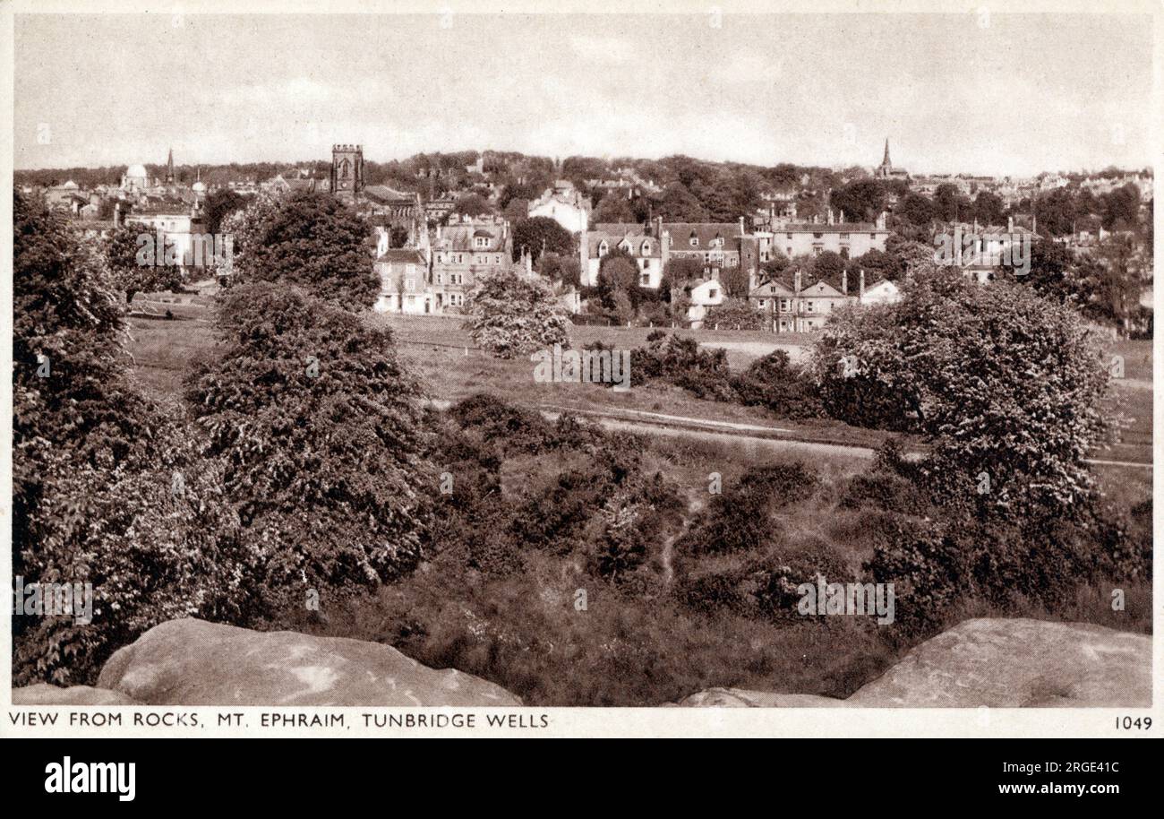 Royal Tunbridge Wells, Kent - view toward the Town Centre from the ...