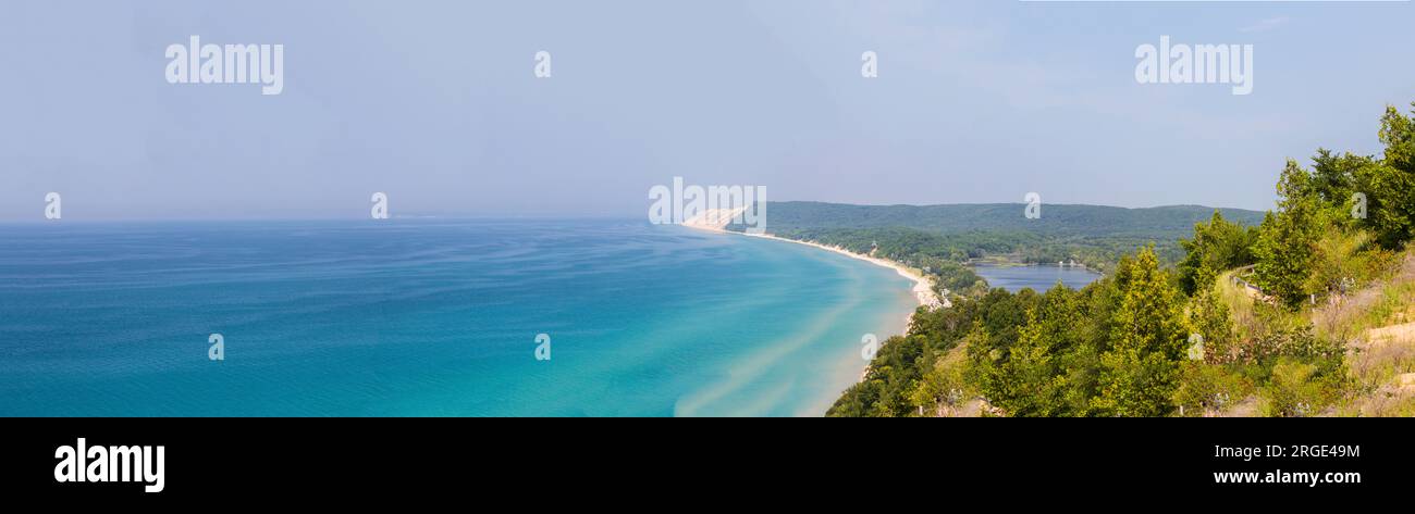 Views at the Empire Bluff Scenic Lookout, Empire Bluff Trail, Sleeping ...