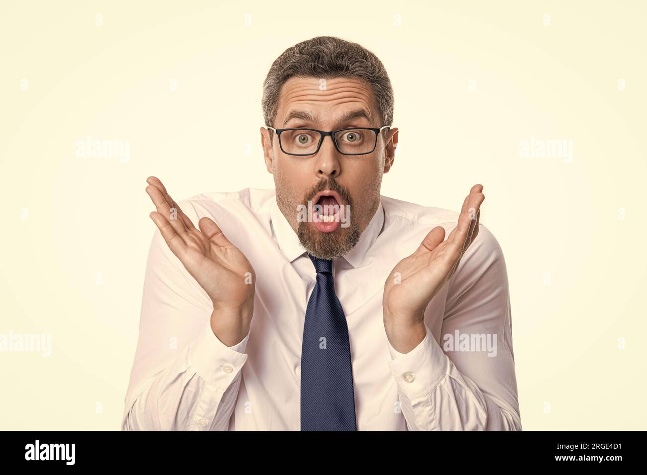 adult shocked man on background. photo of shocked man in eyewear ...